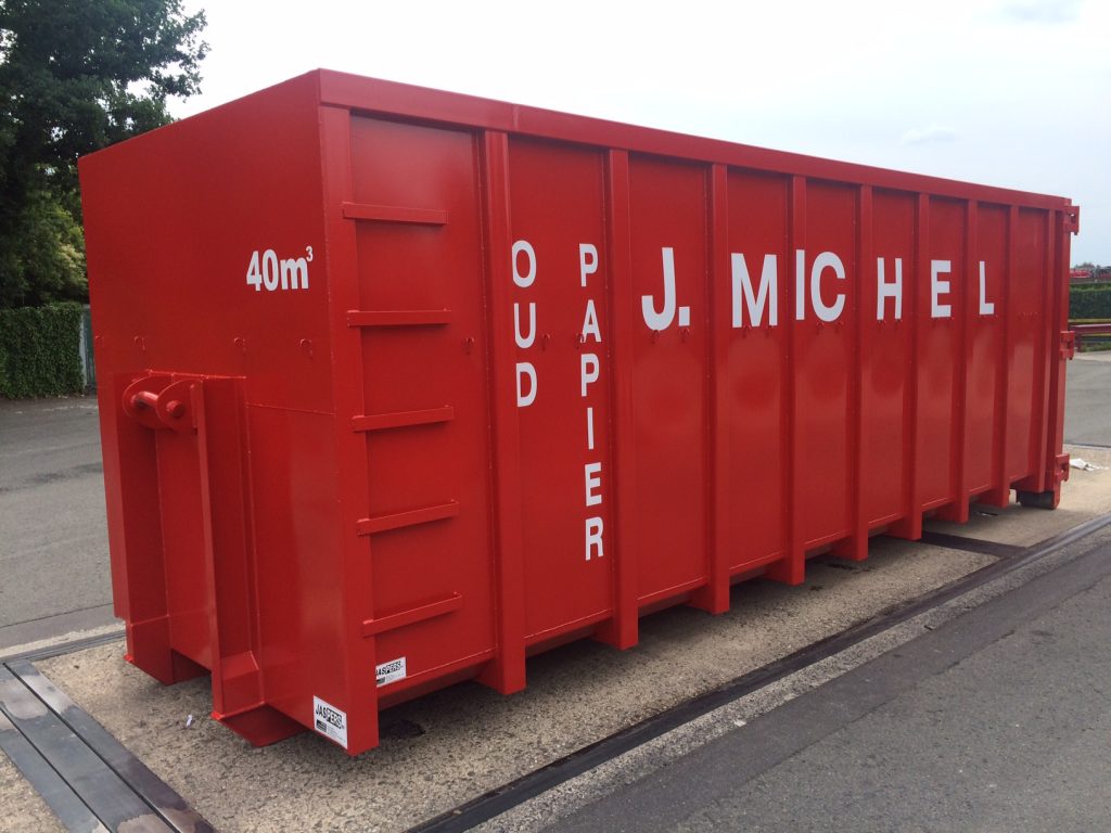 160615 nieuwe 40m3 container OPJM - Oud Papier Jozef Michel NV